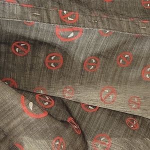 Marvel | Shirts | Deadpool Button Shirt | Poshmark